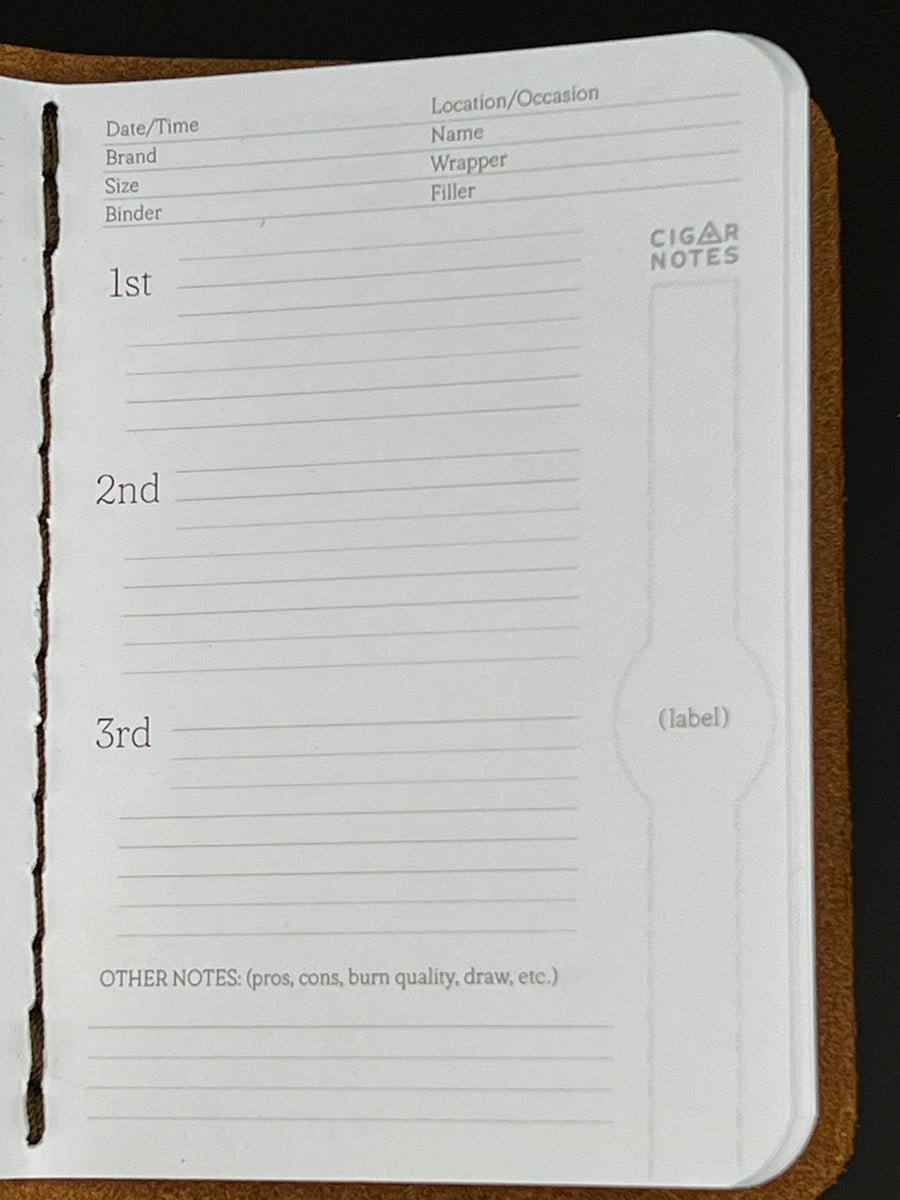 NEW Cigar Notes Journal – Benchmark Humidors